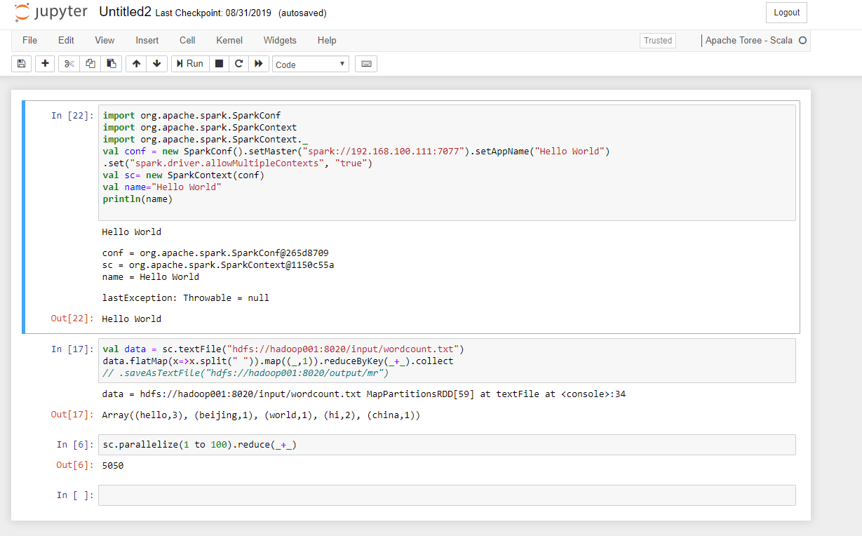 Jupyter Notebook Apache Spark JustDoDT sBlog